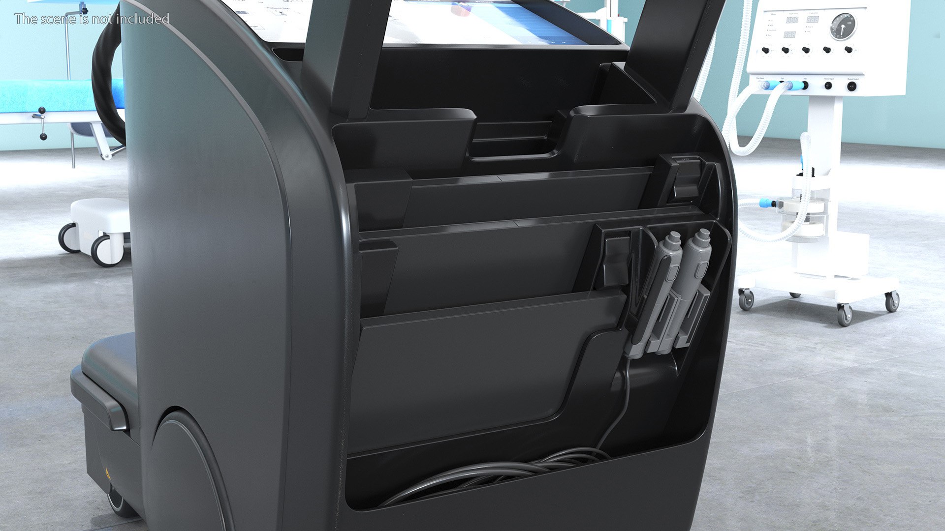 Mobile X-ray Machine Black Model - TurboSquid 2180122