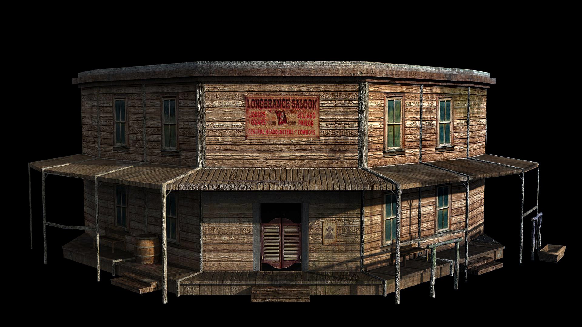 Saloon 3D Model - TurboSquid 2326688