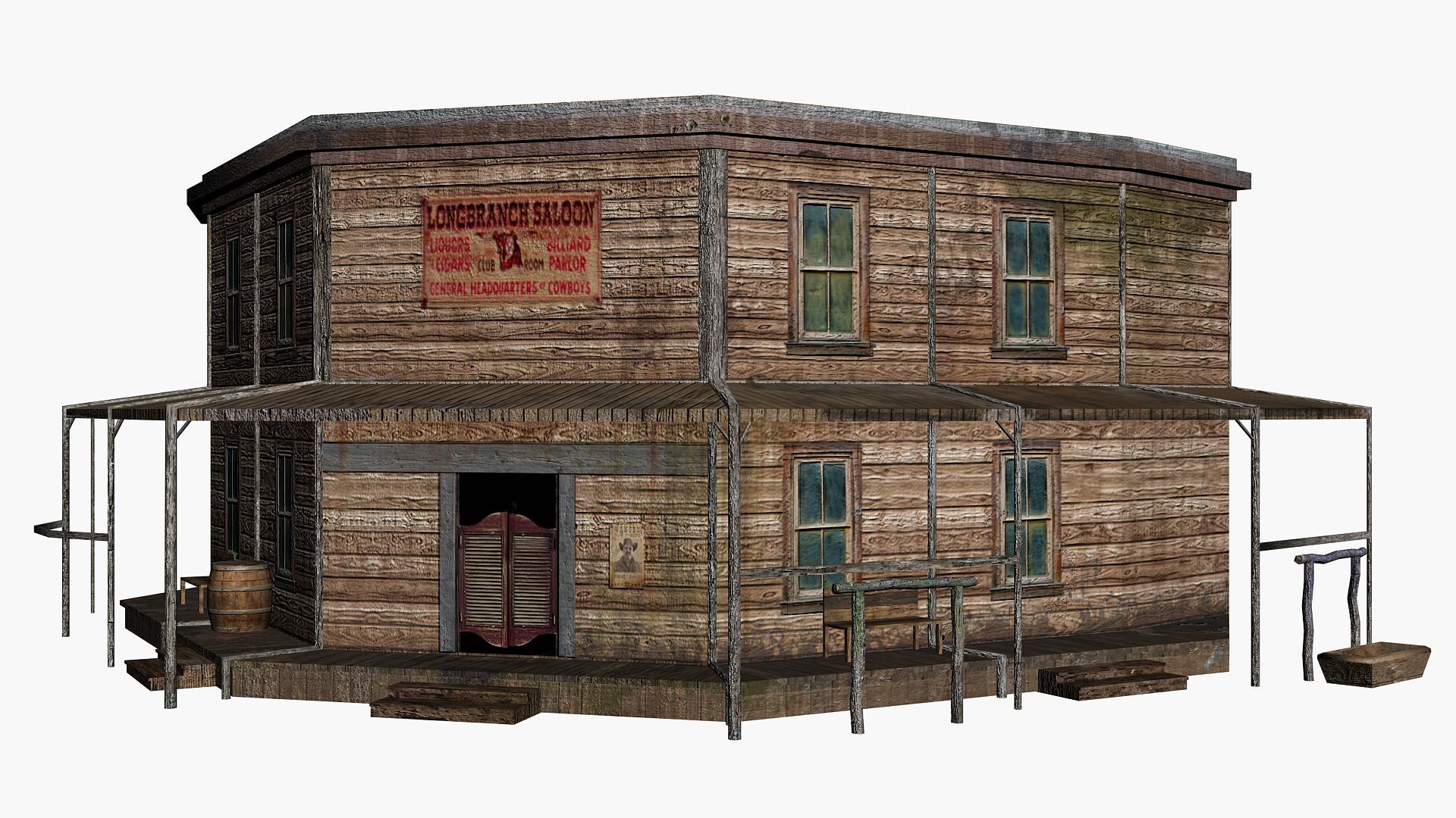 Saloon 3D Model - TurboSquid 2326688