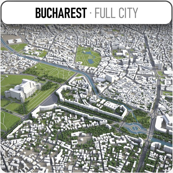 modelo 3d Bucarest - ciudad y alrededores - TurboSquid 1438795