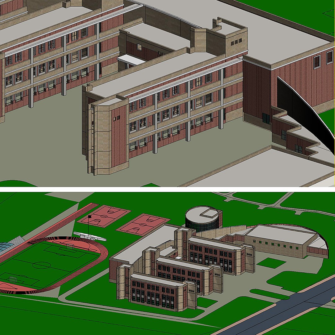 School 3d Model