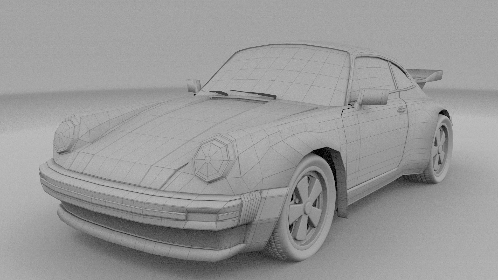 1975 Porsche 911 Hdri 3d Model