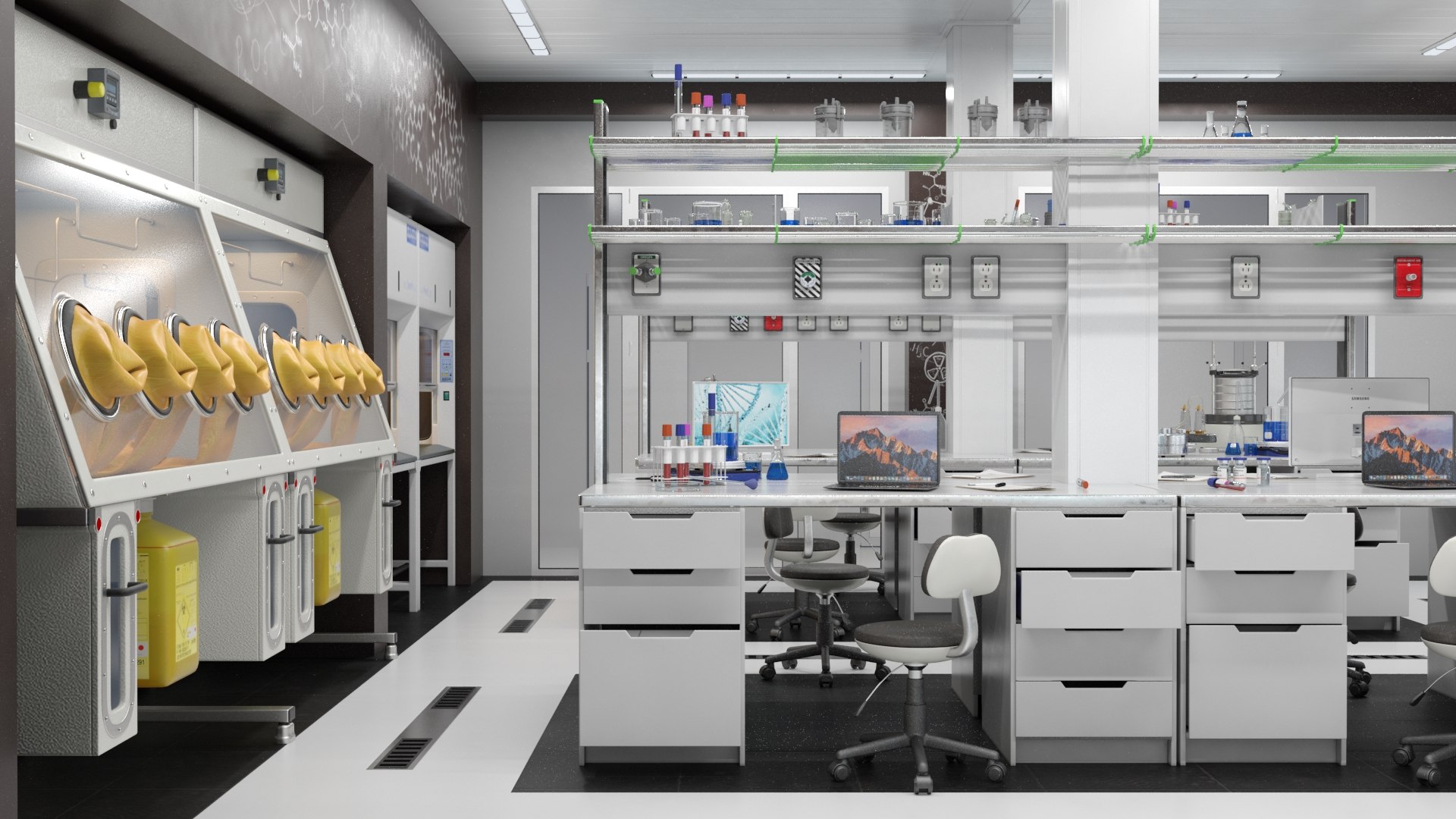 Scientific Chemistry Laboratory 3D Model - TurboSquid 2282924