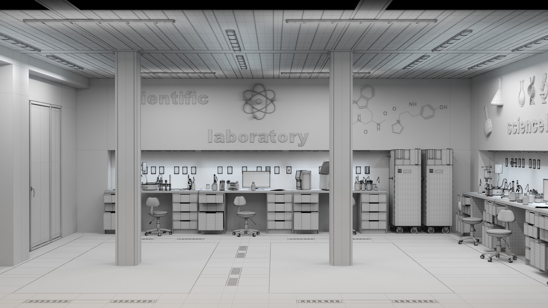 Scientific Chemistry Laboratory 3D Model - TurboSquid 2282924