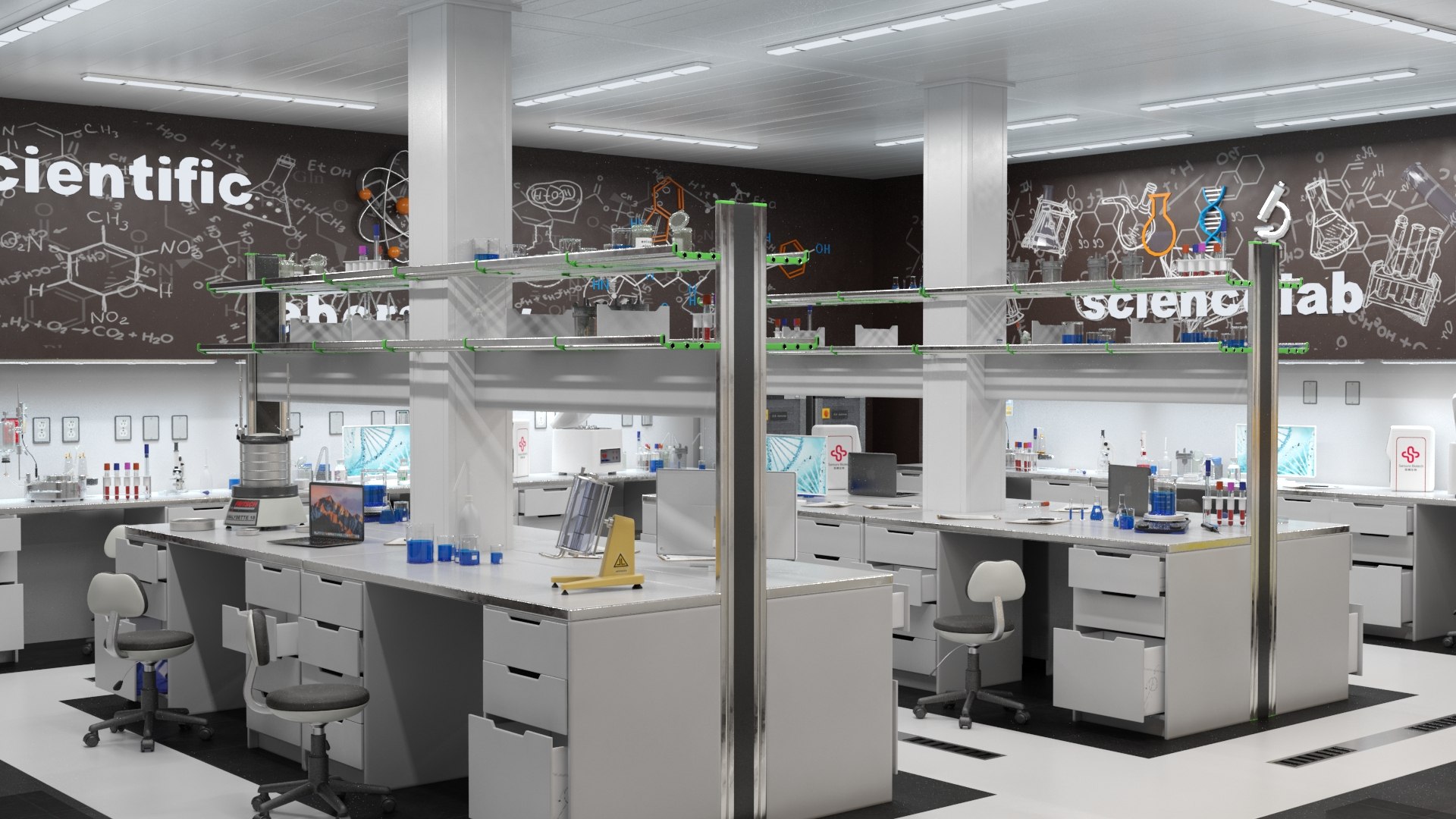 Scientific Chemistry Laboratory 3D Model - TurboSquid 2282924