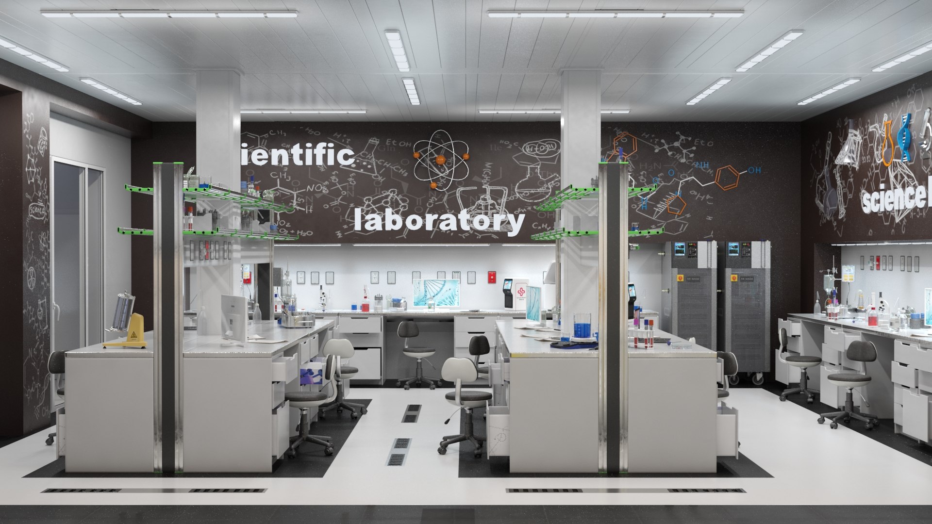 Scientific Chemistry Laboratory 3D Model - TurboSquid 2282924