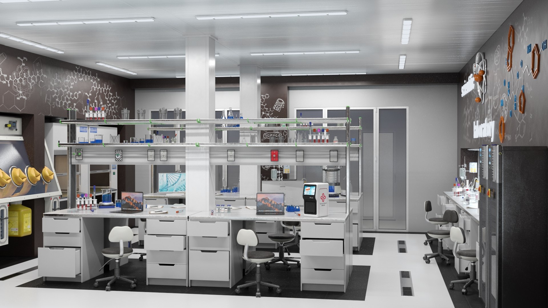 Scientific Chemistry Laboratory 3D Model - TurboSquid 2282924