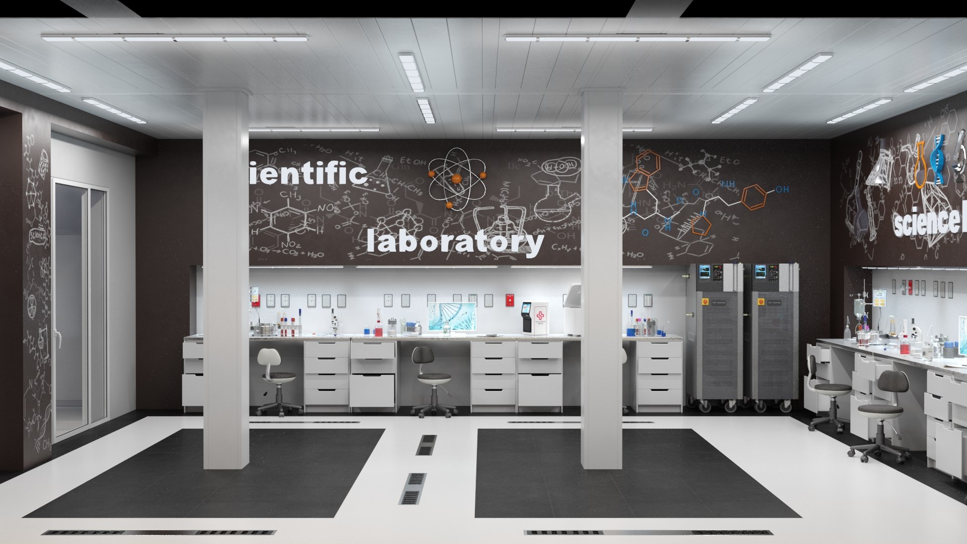 Scientific Chemistry Laboratory 3D Model - TurboSquid 2282924