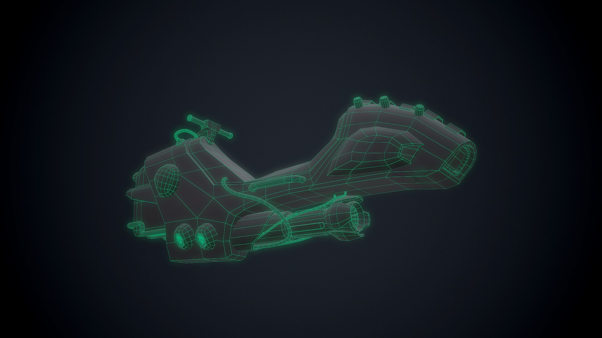 3D Sci-fi Flying Motorcycle - TurboSquid 1441983