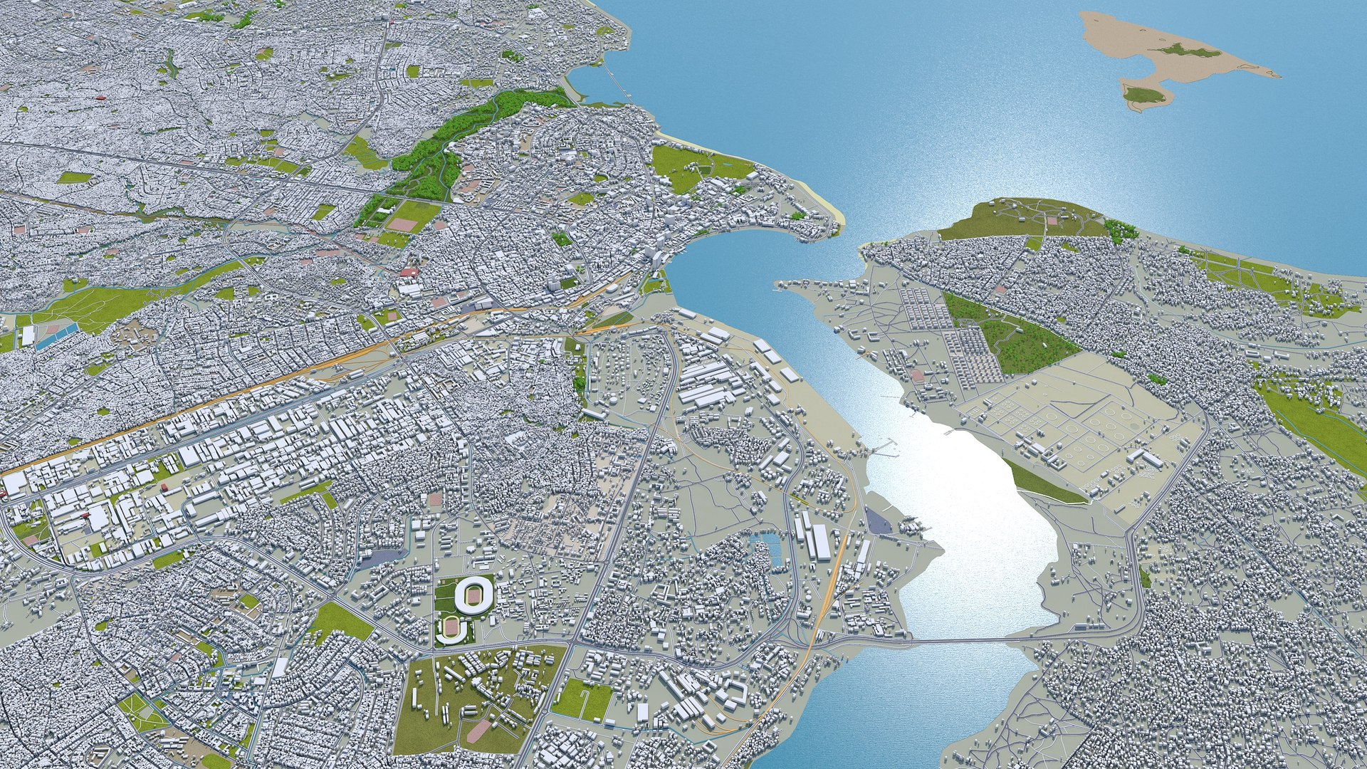 3D model city area building - TurboSquid 1608910