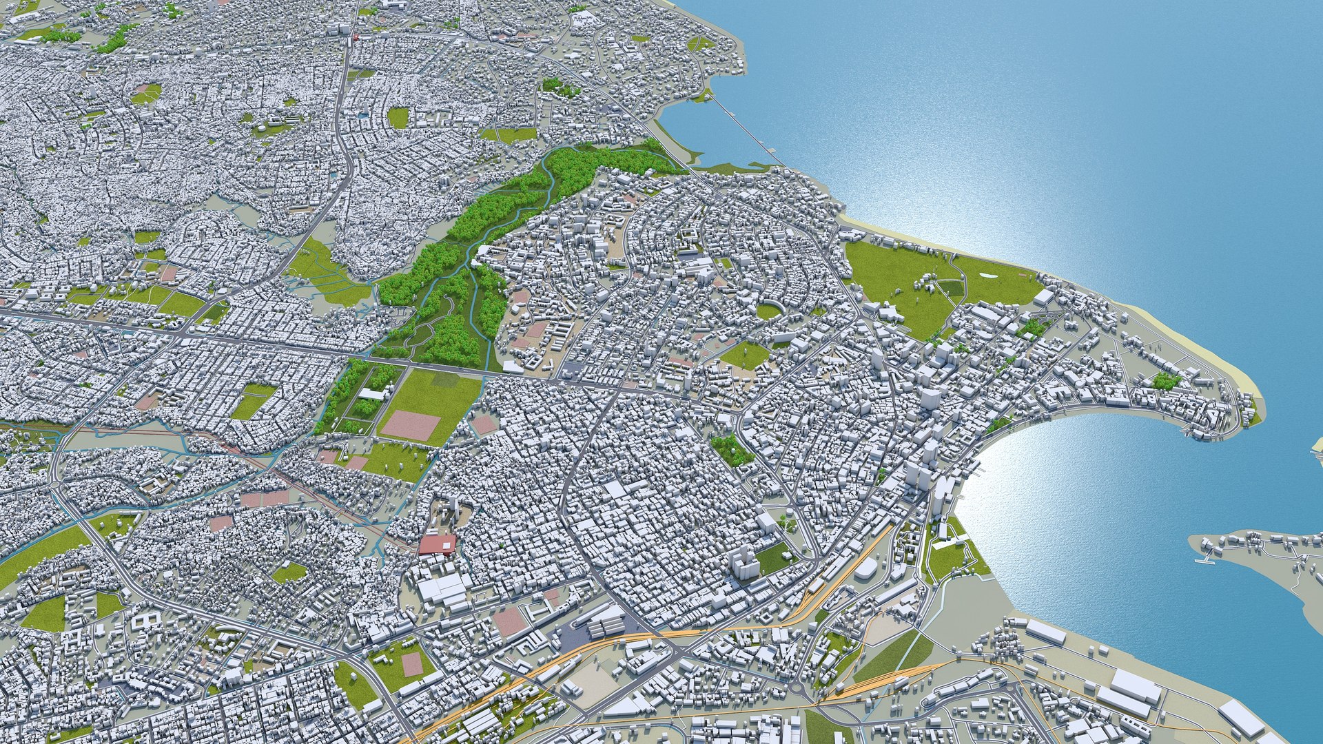 3D model city area building - TurboSquid 1608910