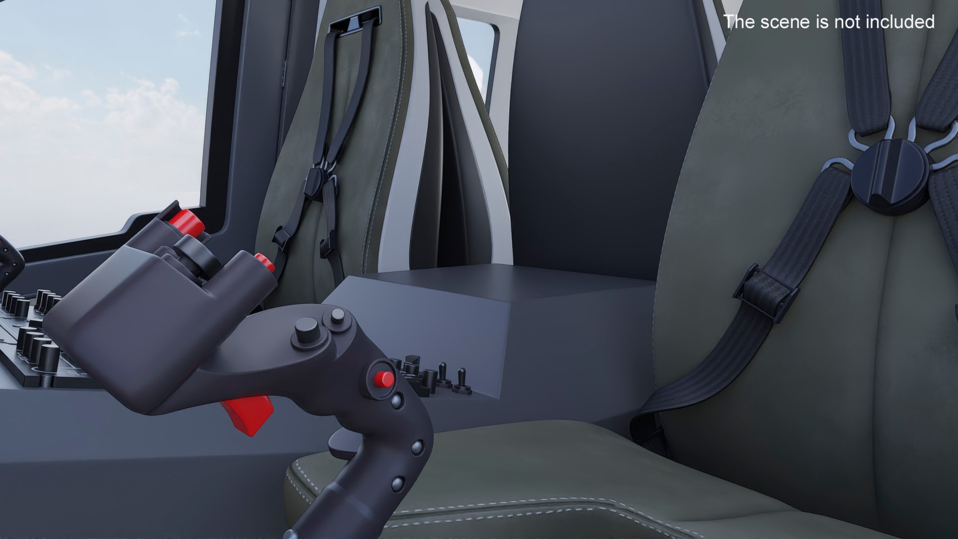 3D Model Utility Helicopter Cockpit - TurboSquid 2310216