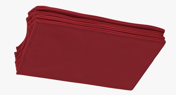 Female Crew Neck Folded Stacked Red Lifeguard 01 3D model - TurboSquid ...