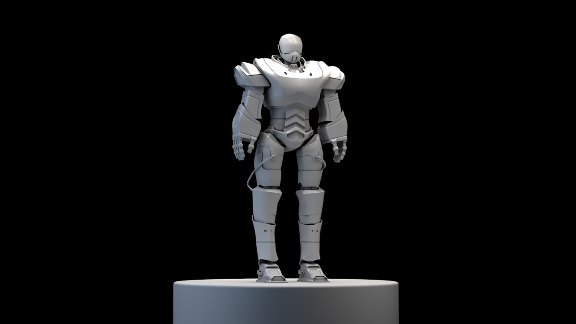 Cyborg Bust Scifi Robot Character 3D - TurboSquid 1470916