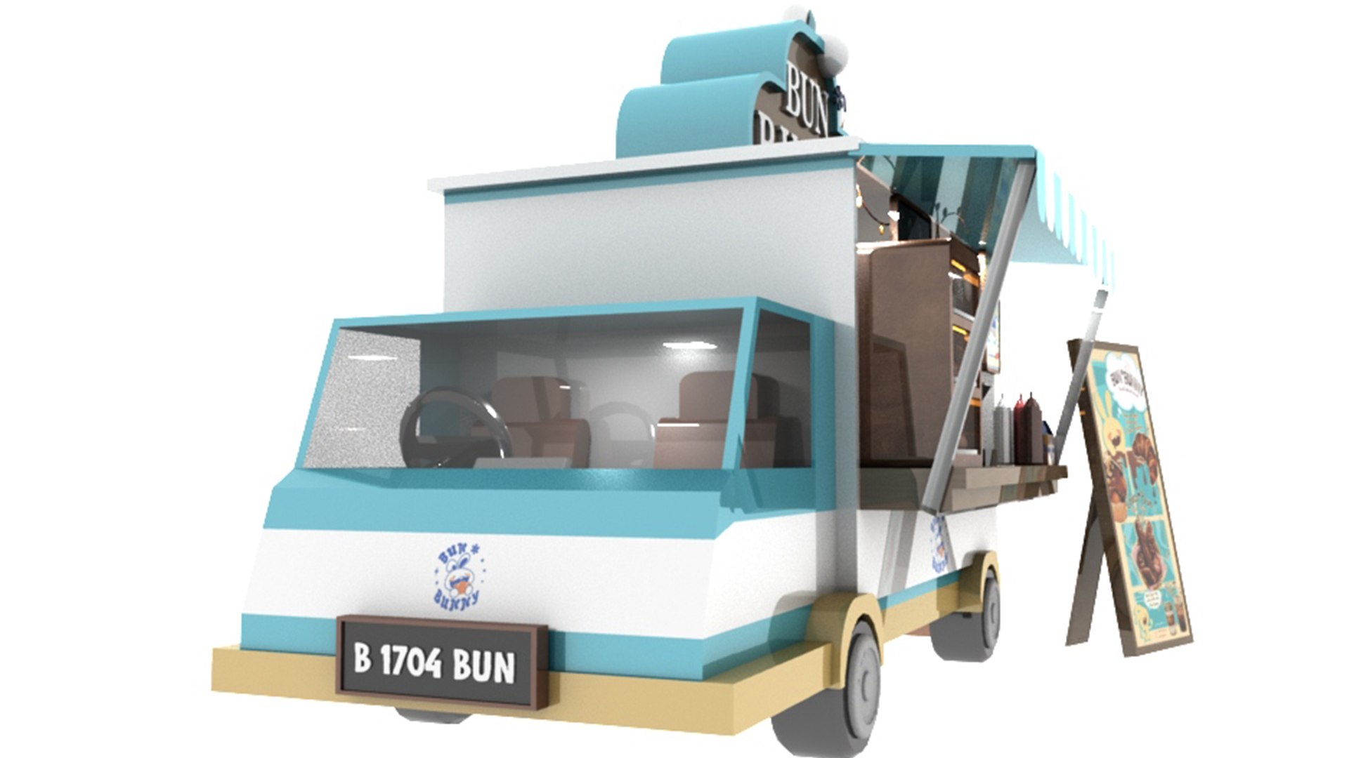 3D FOOD TRUCK Model - TurboSquid 2251799
