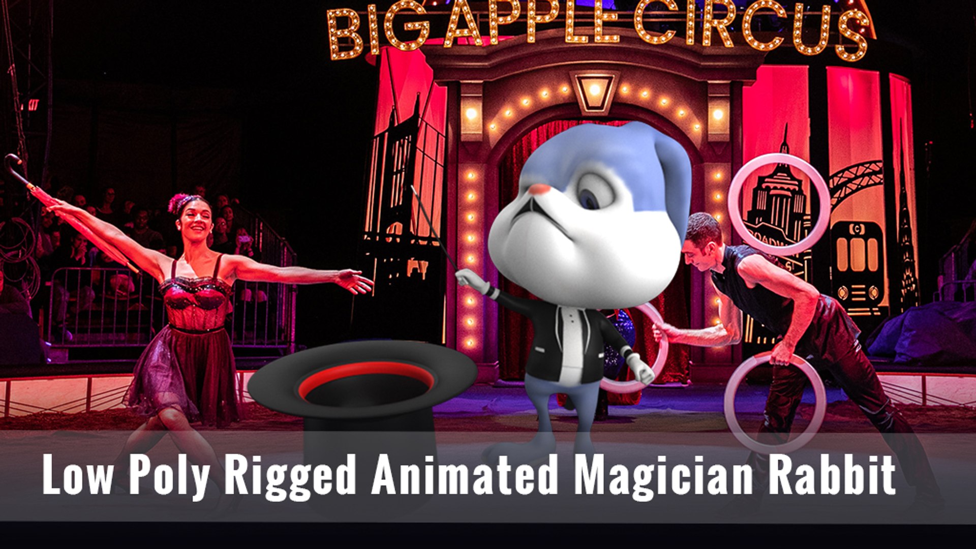 3D magician magic bunny rabbit - TurboSquid 1607987