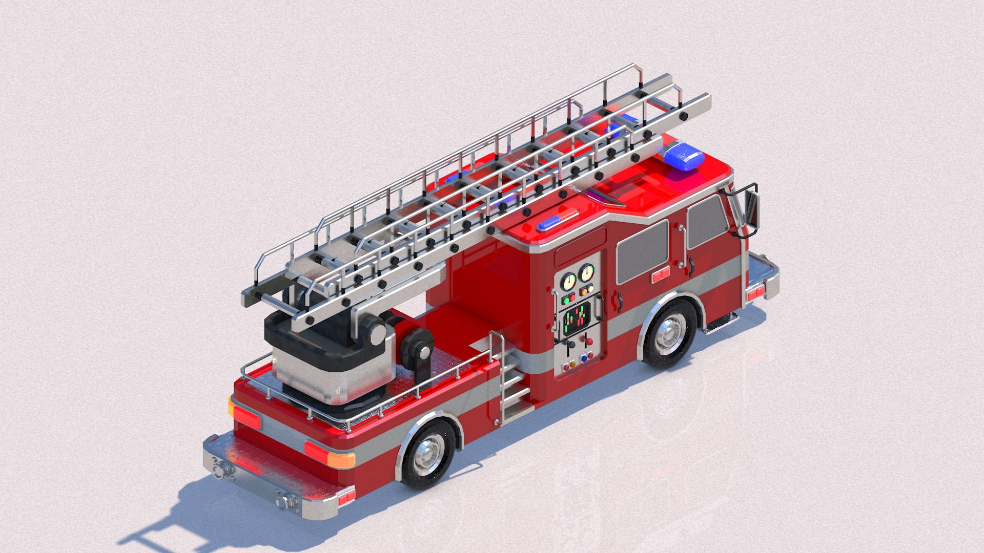 3D Firetruck C4D - TurboSquid 1935540