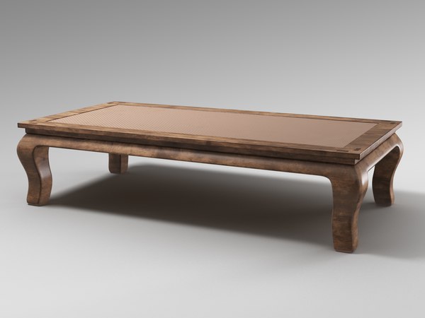 3D pottery barn canton coffee table model - TurboSquid 1658361