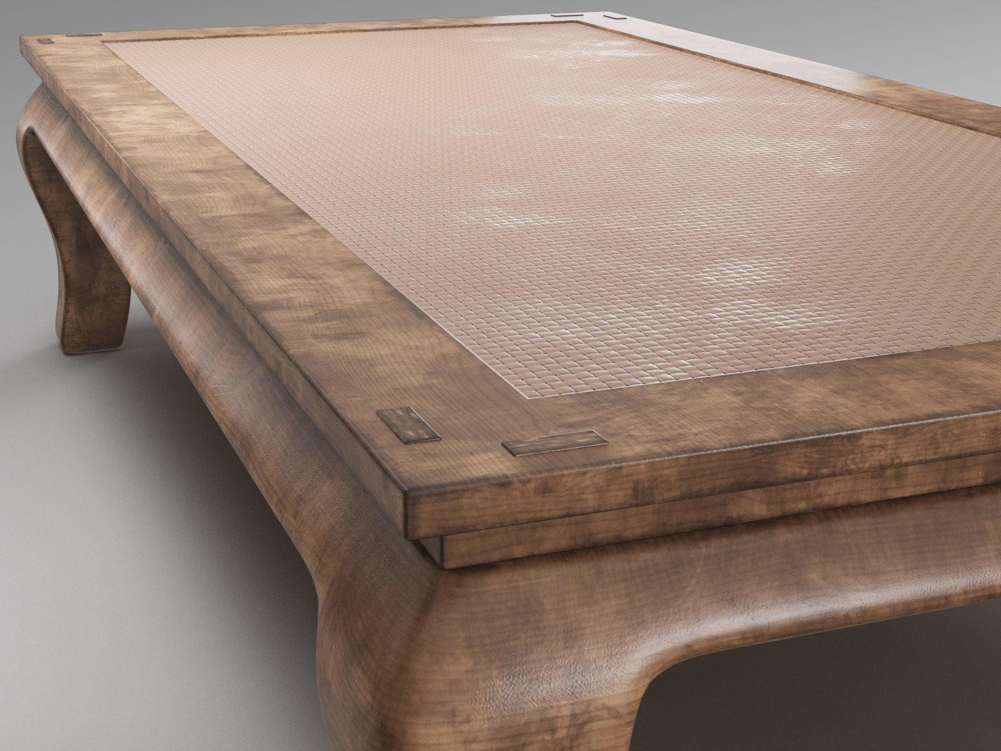 3D Pottery Barn Canton Coffee Table Model - TurboSquid 1658361