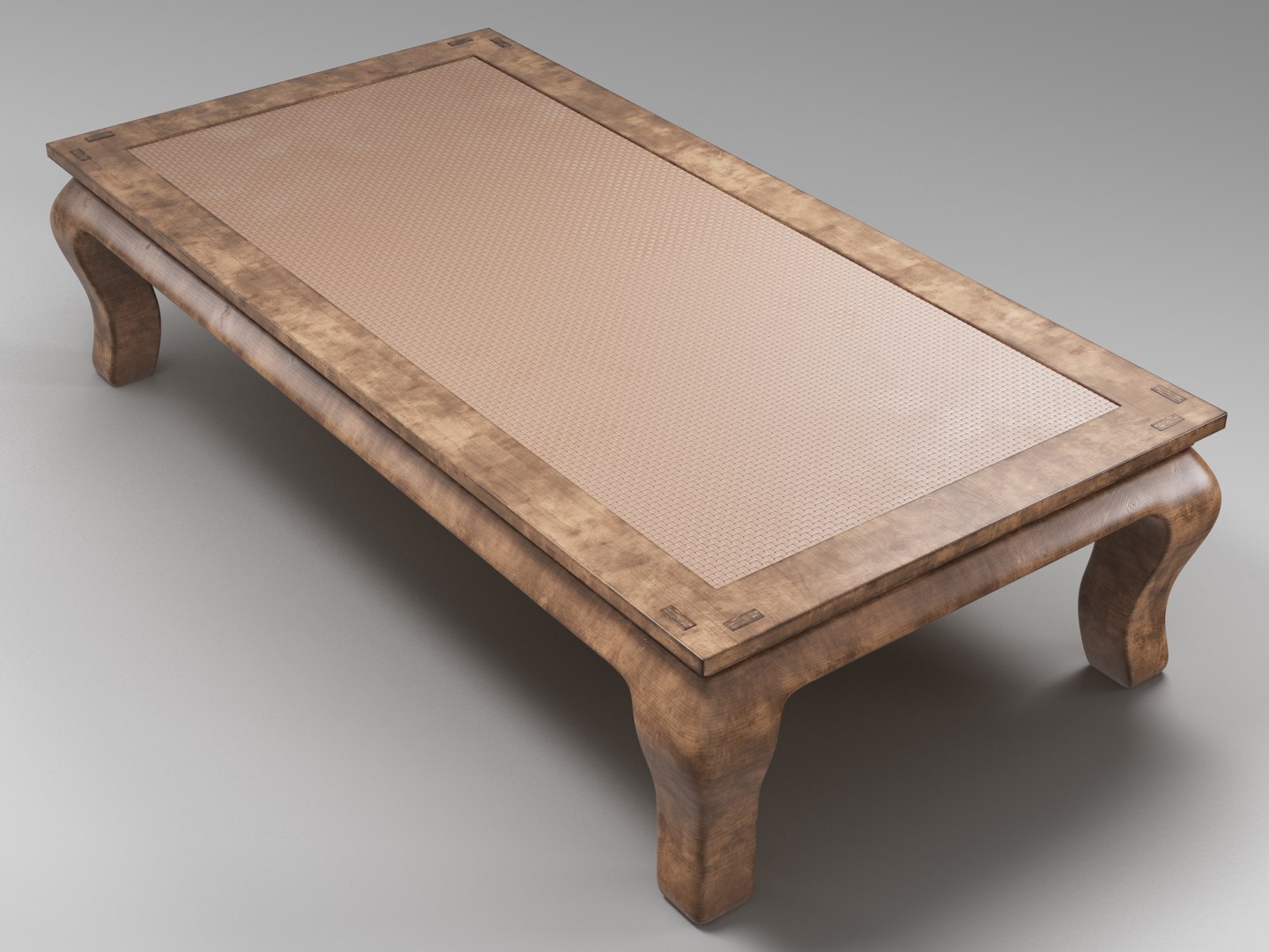 3D Pottery Barn Canton Coffee Table Model - TurboSquid 1658361