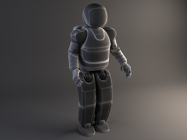 honda asimo robot 3d model