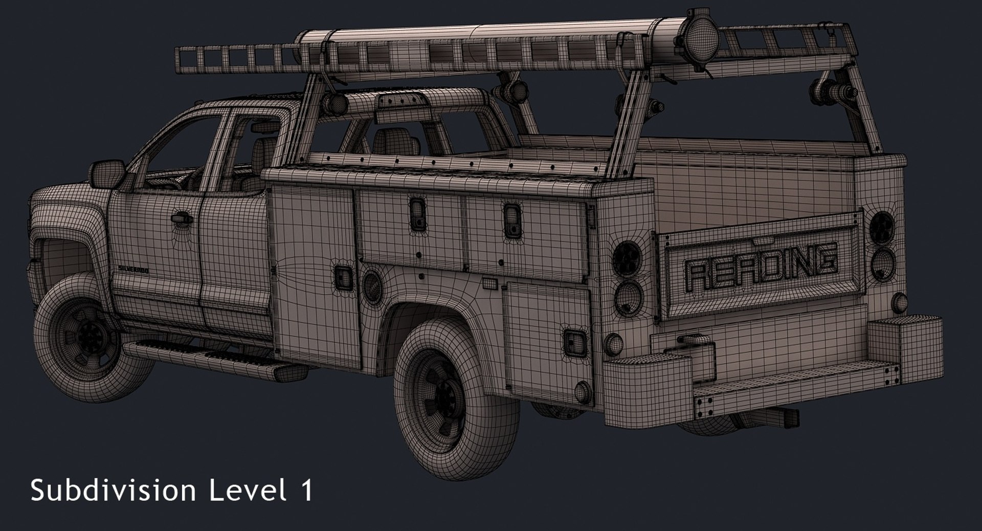 3d 2016 Chevrolet Silverado Commercial Model