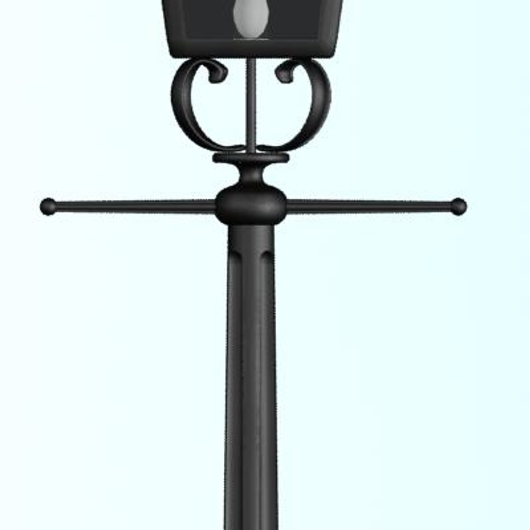 3d gas lamp street lighting