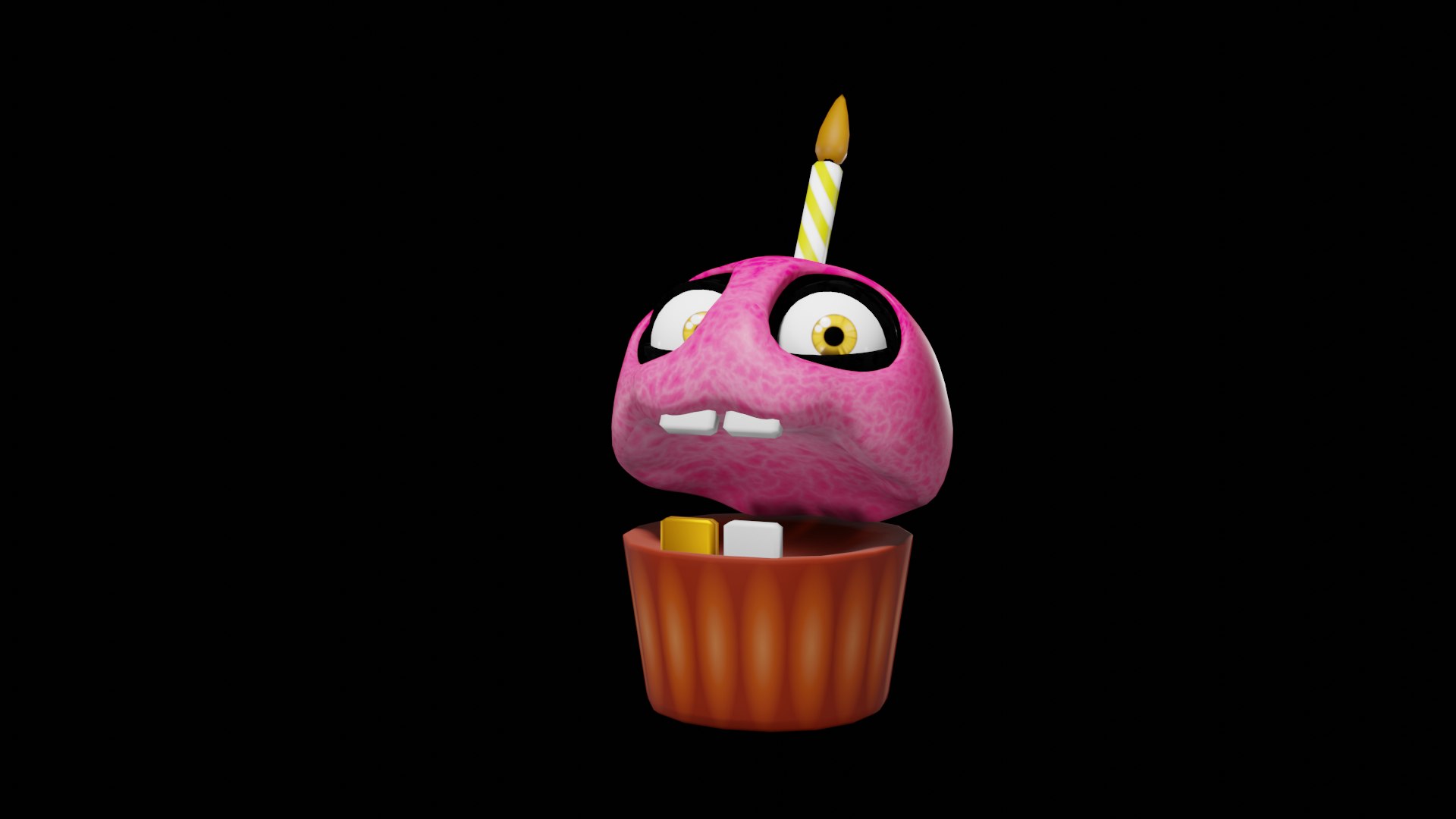3D Fnaf 1 Cupcake Model - TurboSquid 2127061