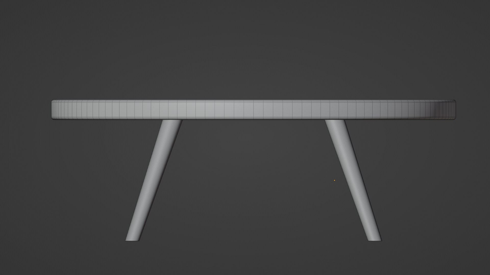 3D Long Modern Table model - TurboSquid 1900891
