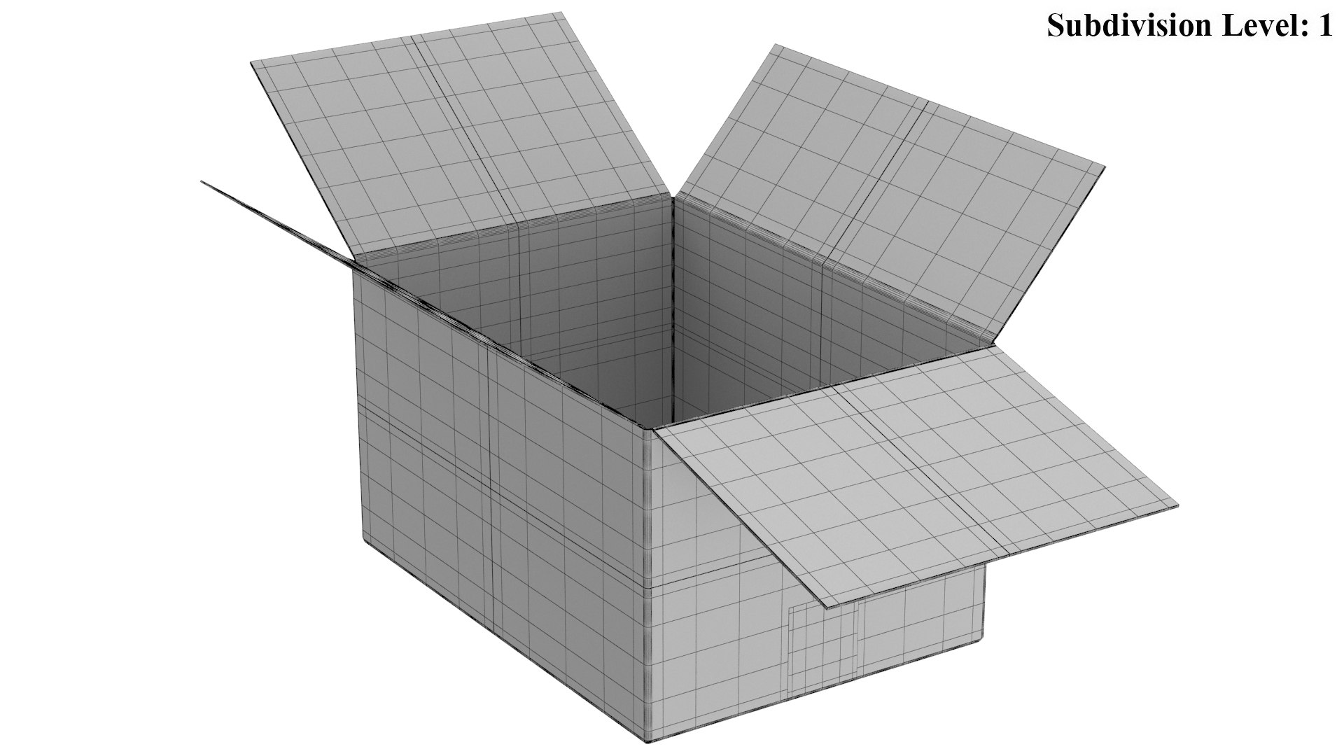 Detailed Opened Cardboard Box 3D Model - TurboSquid 2182577