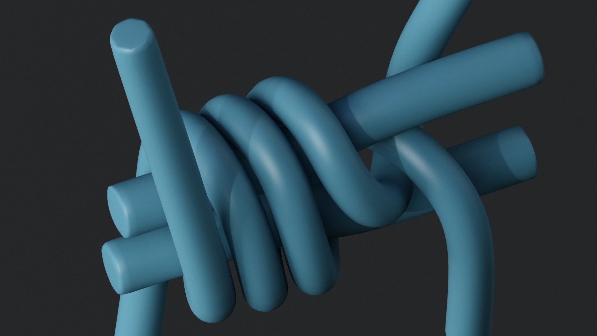 3D Barbed Wire Spline Model - TurboSquid 1610059