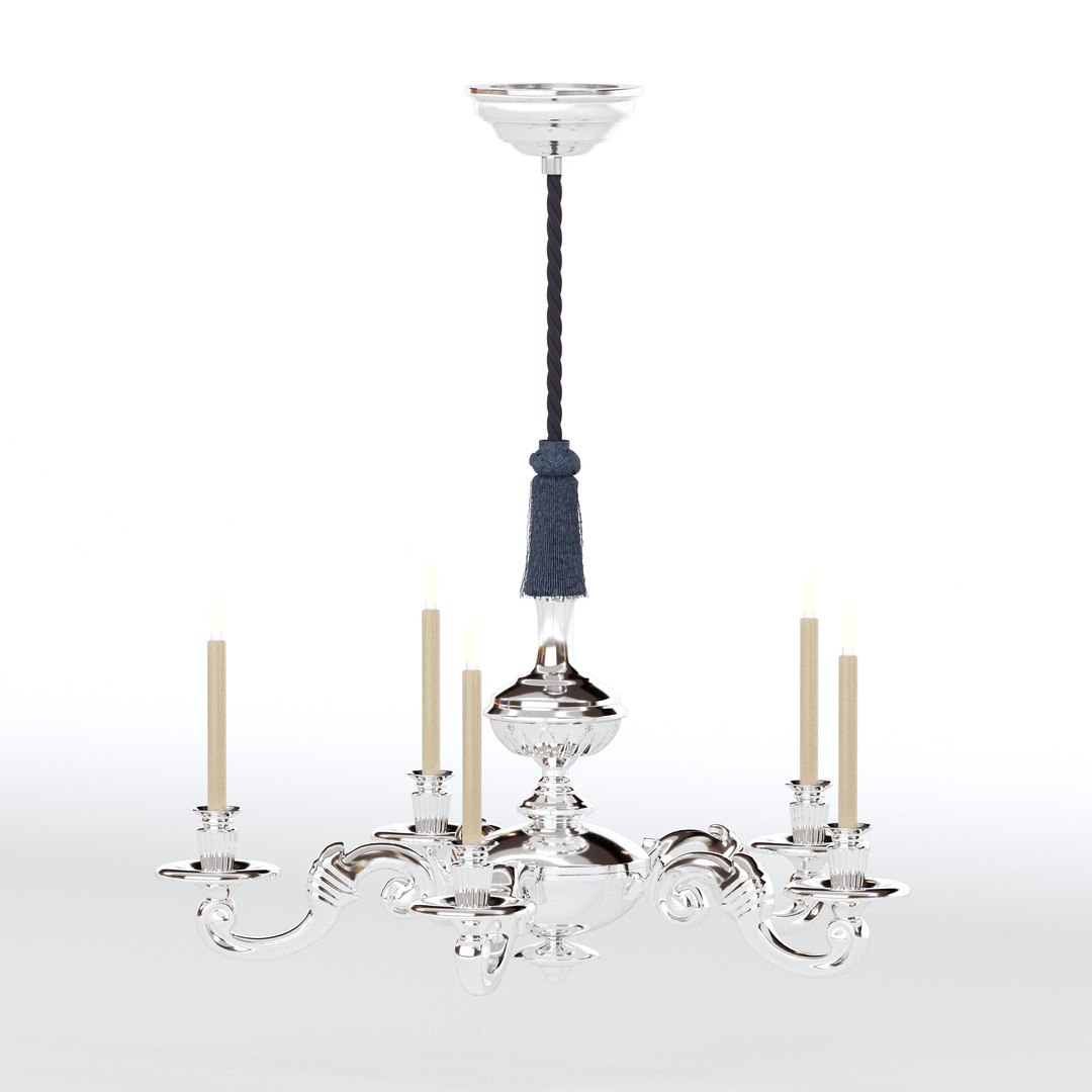 Classic Chrome Chandelier 3D model - TurboSquid 2165936