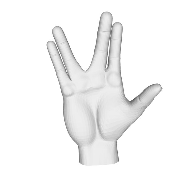 3D model Realistic Hand model pose gesture 5 - TurboSquid 1975073