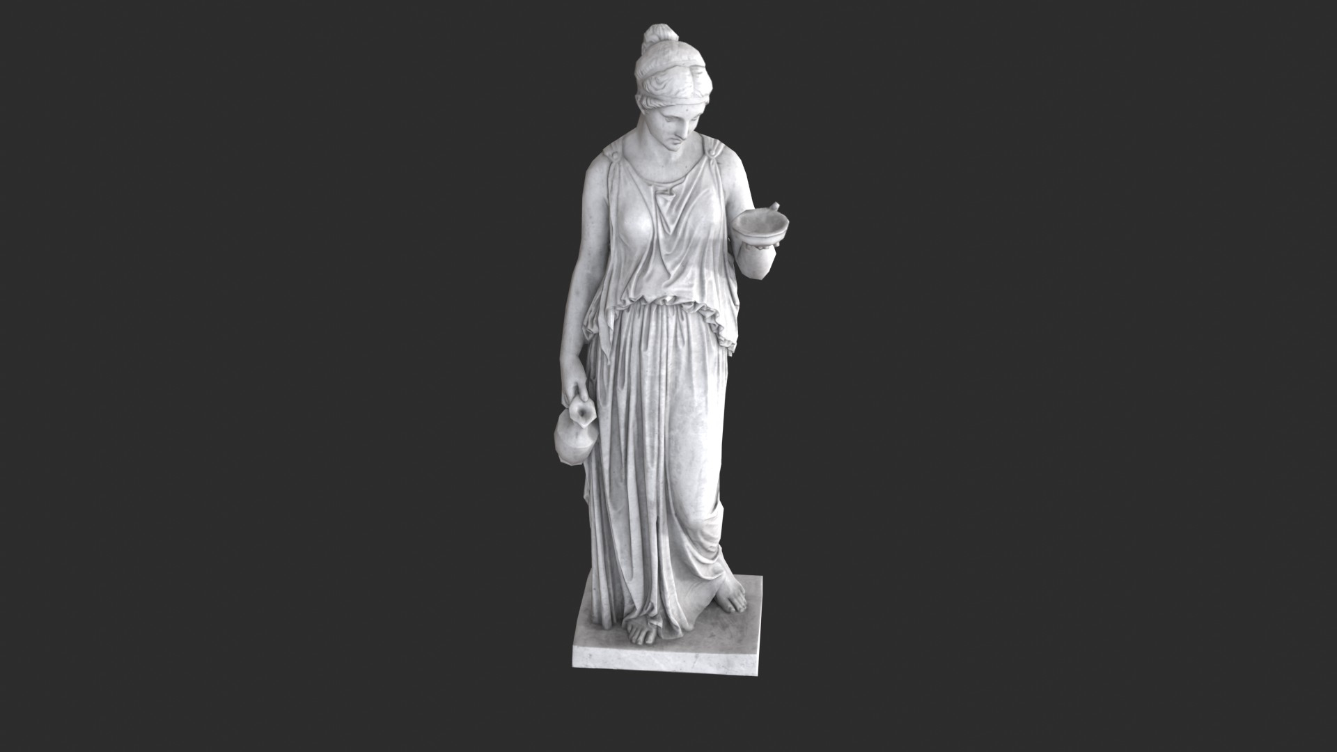 Hebe Statue - Granite 3D - TurboSquid 1978114