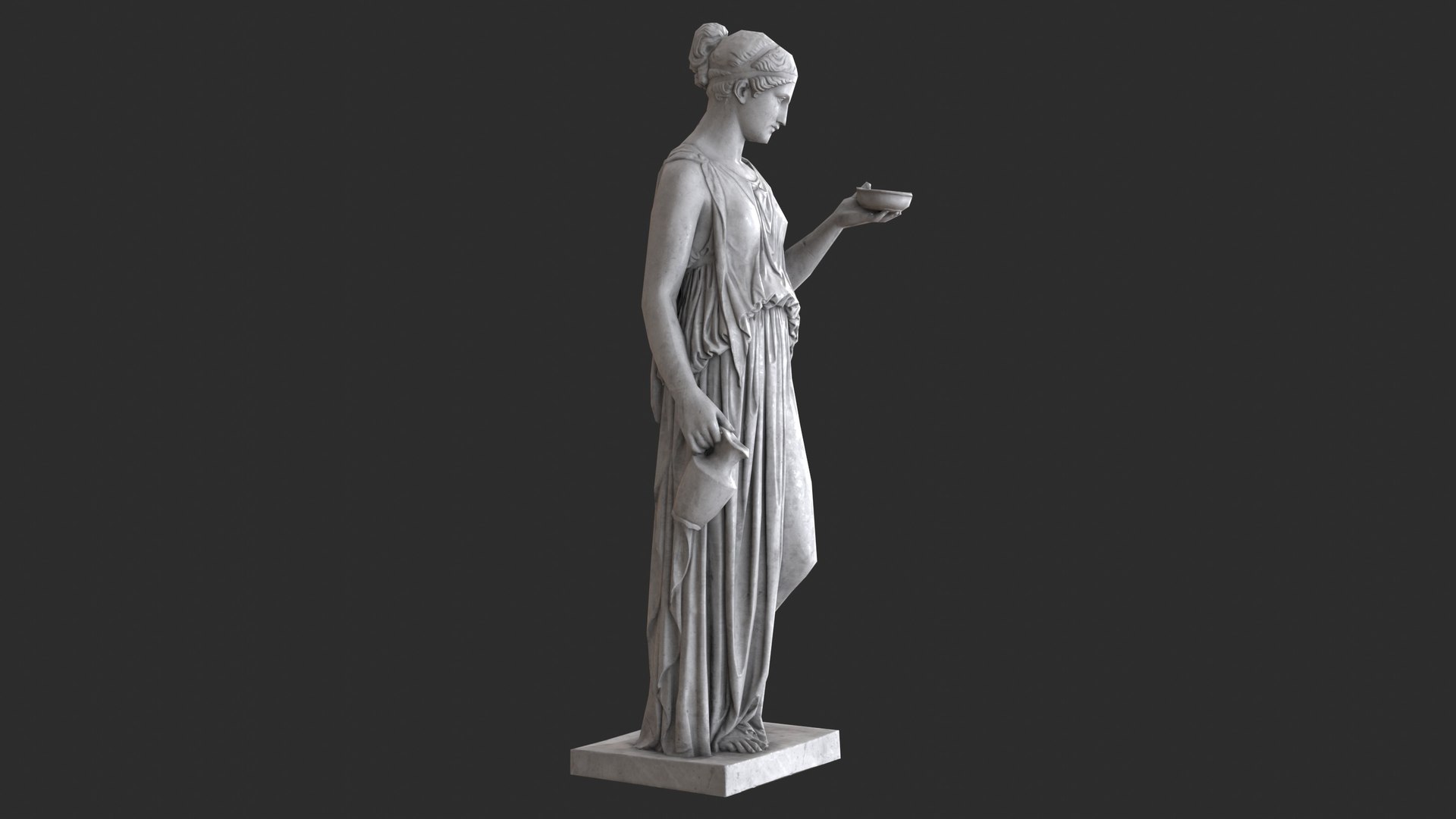 Hebe Statue - Granite 3D - TurboSquid 1978114