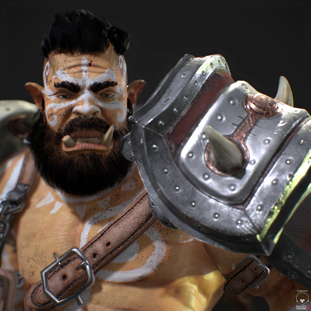 3d Orc Rigged Character Model