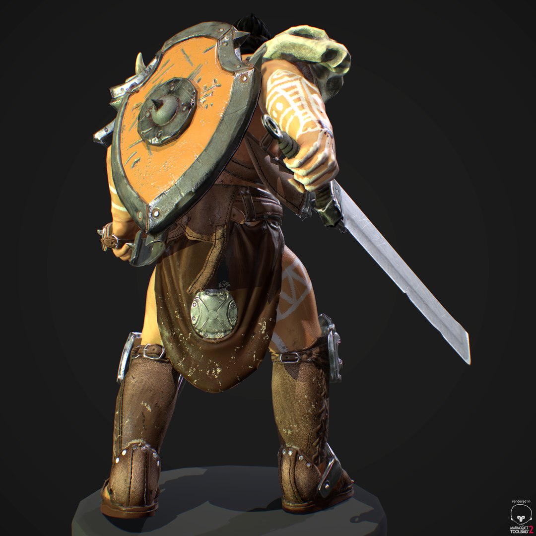 3d Orc Rigged Character Model