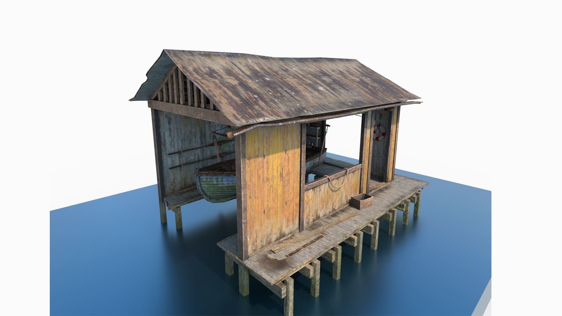 3D Boathouse Model - TurboSquid 1972859
