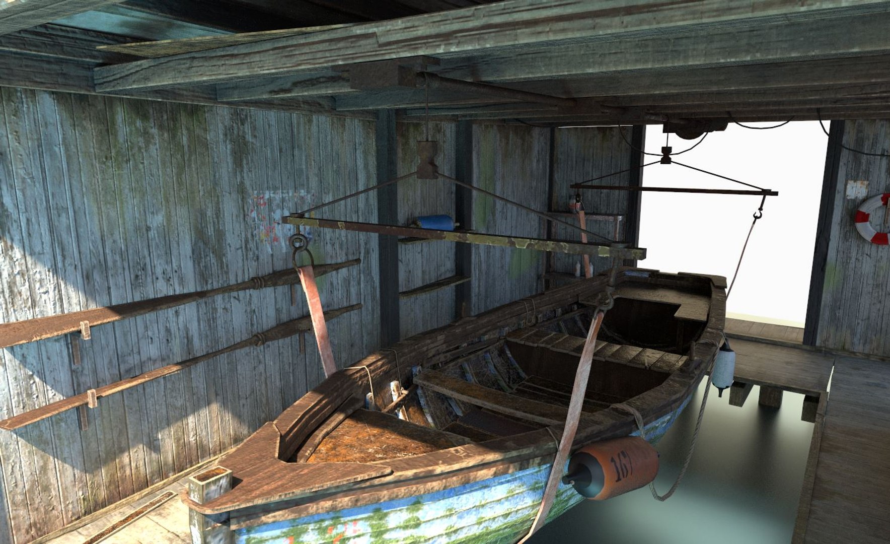3D Boathouse Model - TurboSquid 1972859
