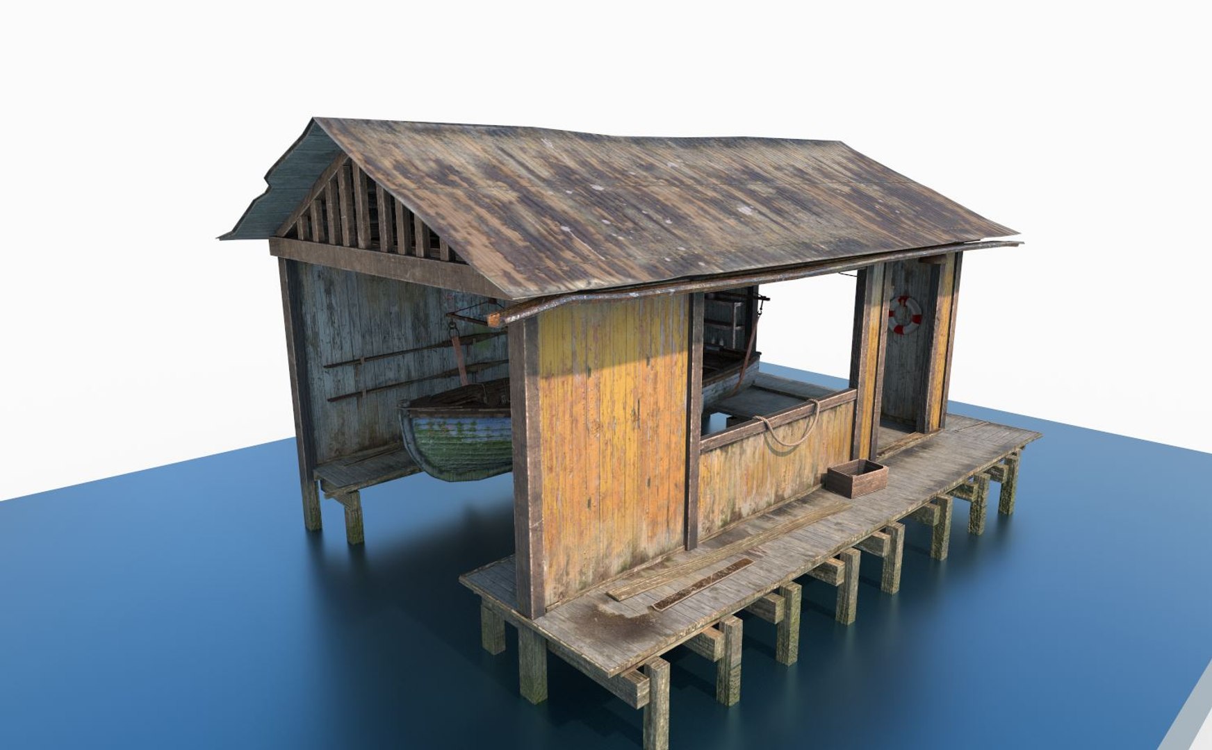 3D Boathouse Model - TurboSquid 1972859