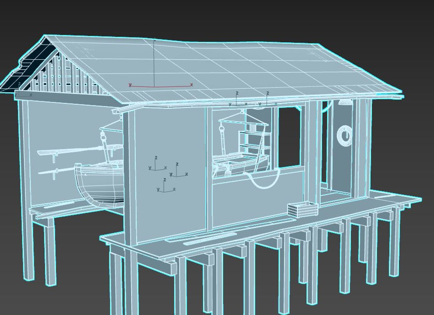 3D Boathouse Model - TurboSquid 1972859