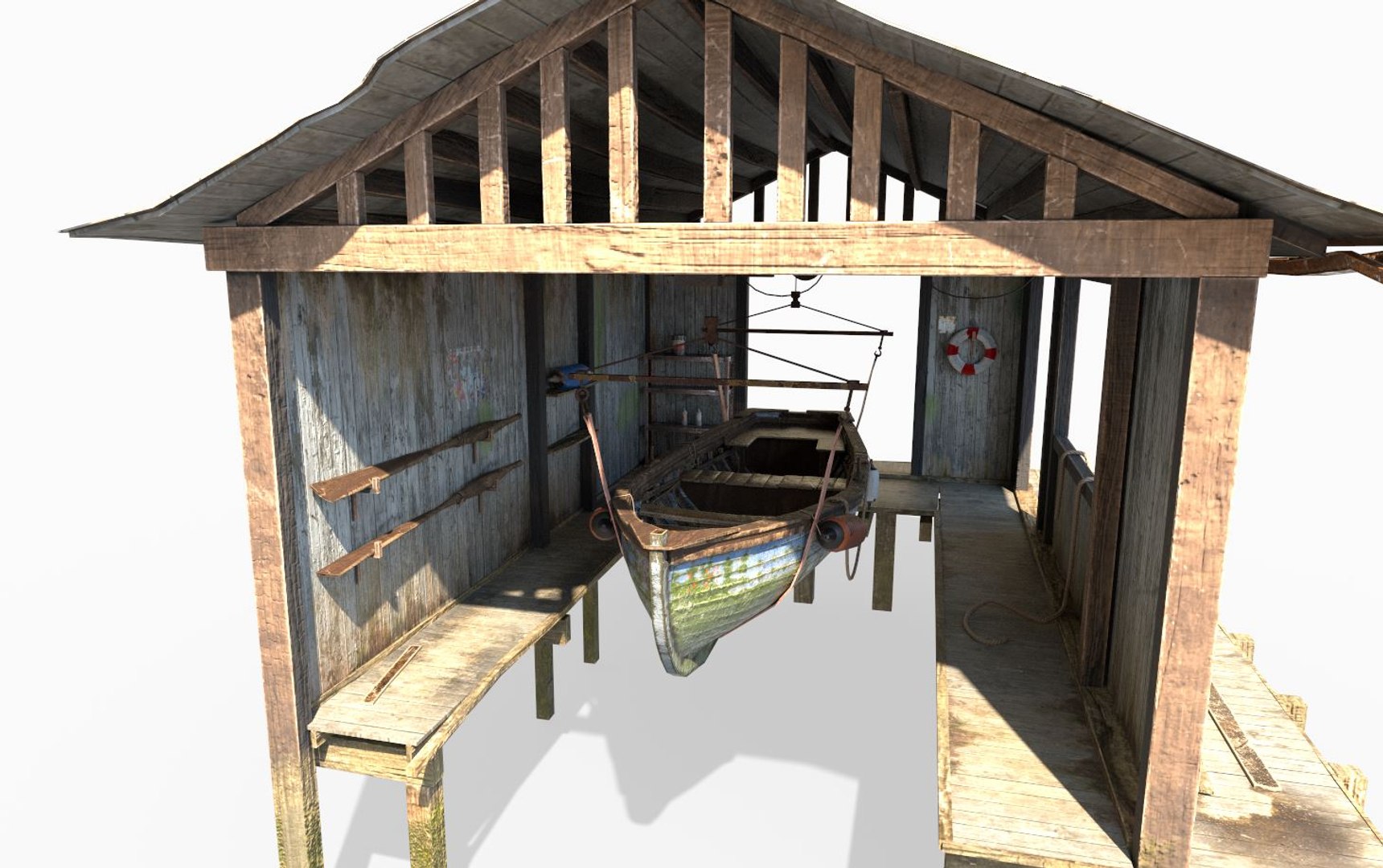 3D Boathouse Model - TurboSquid 1972859