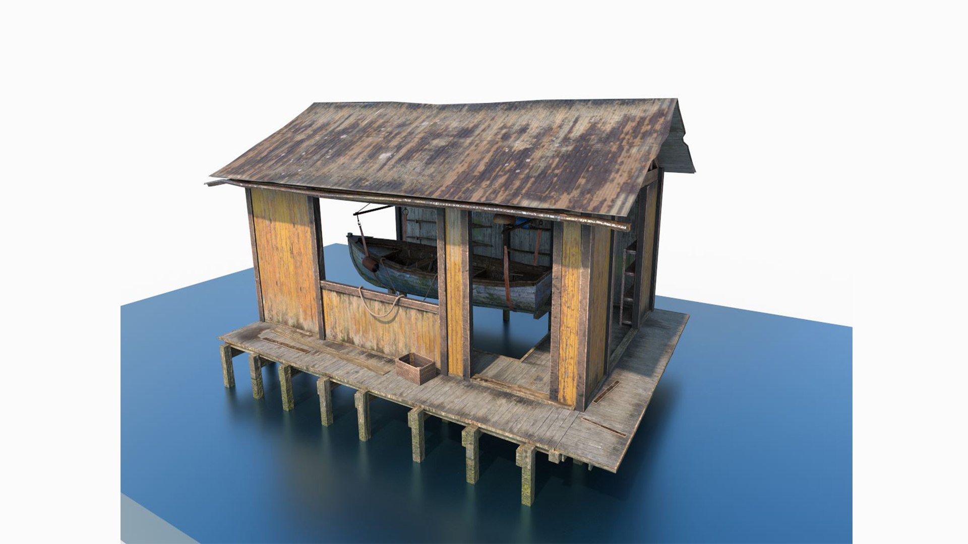 3D Boathouse Model - TurboSquid 1972859