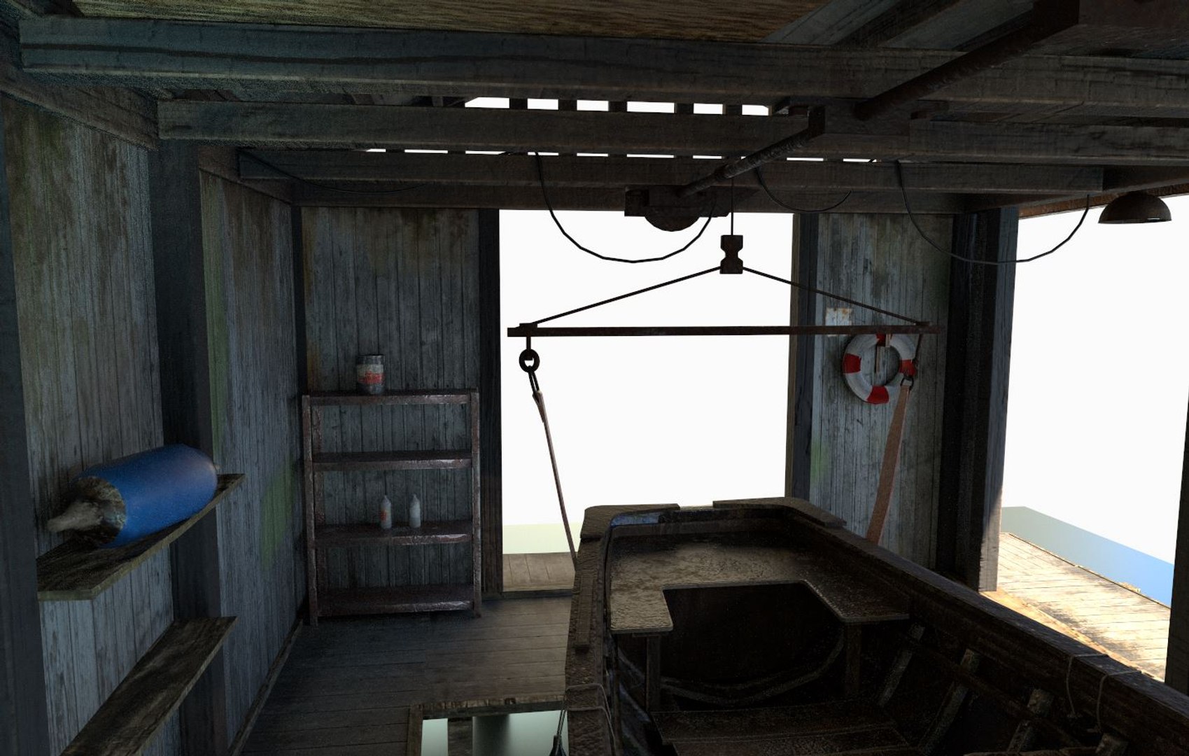 3D Boathouse Model - TurboSquid 1972859