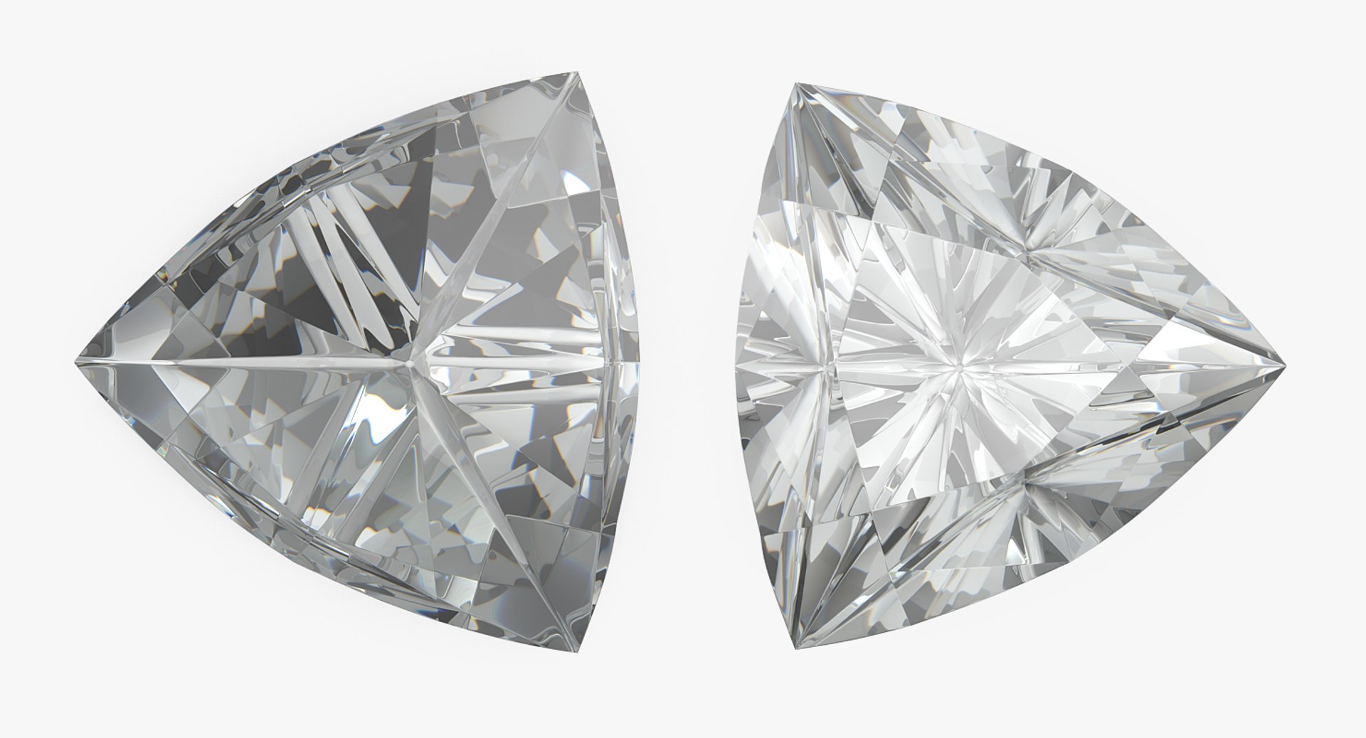 Trillion Cut Diamond Model - TurboSquid 1219921