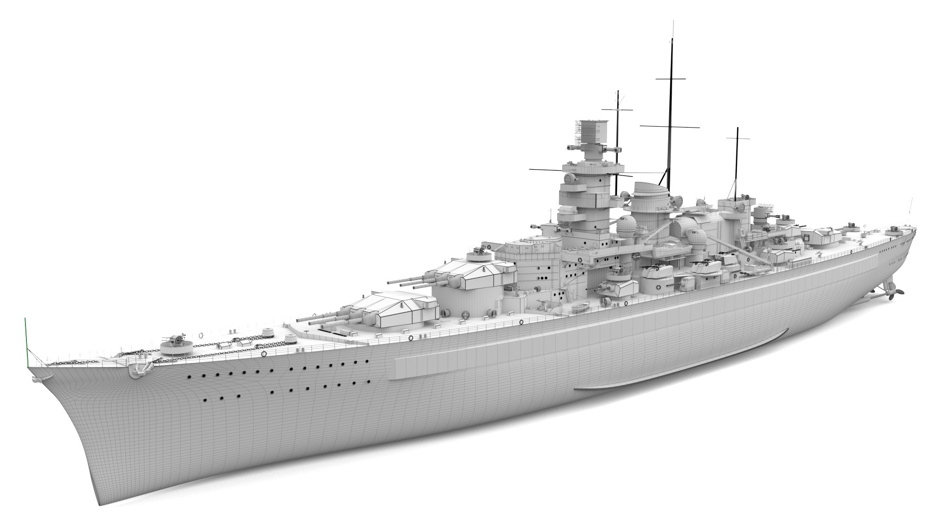 Free KMS Gneisenau 3D - TurboSquid 2072013