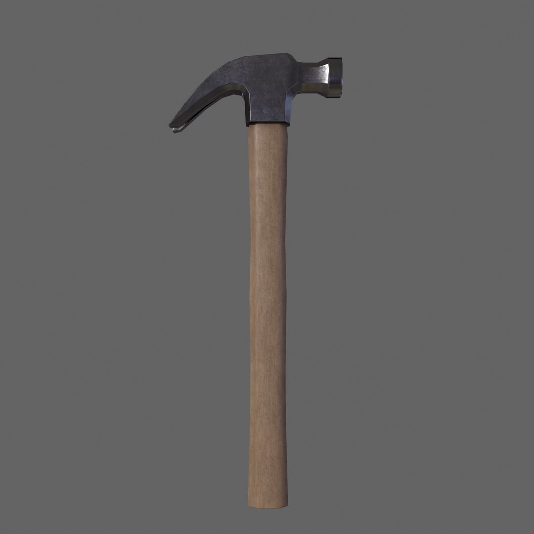 3D PBR Claw Hammer Wood1 - TurboSquid 2040512