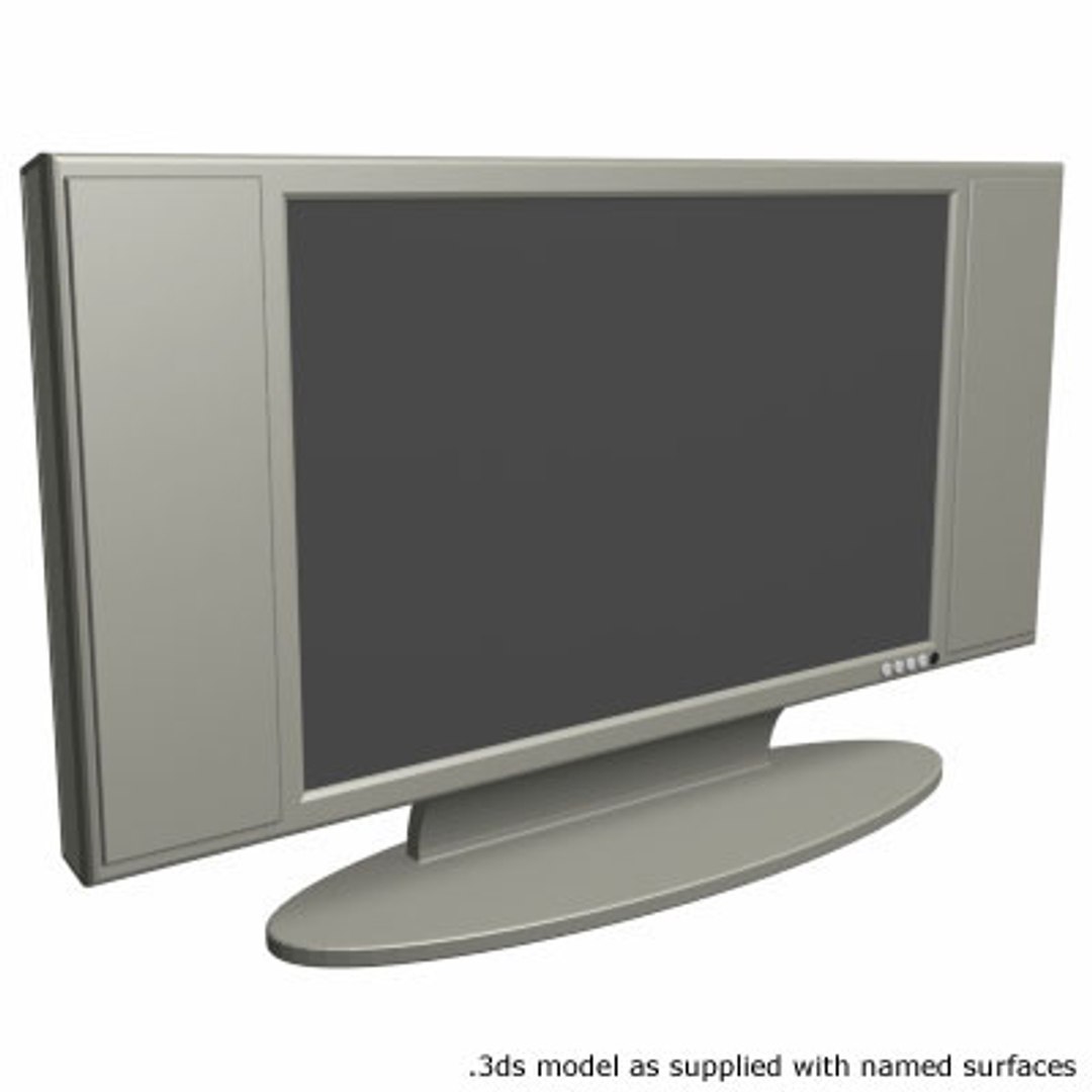 Lcd Tv 27 Inch 3d Model
