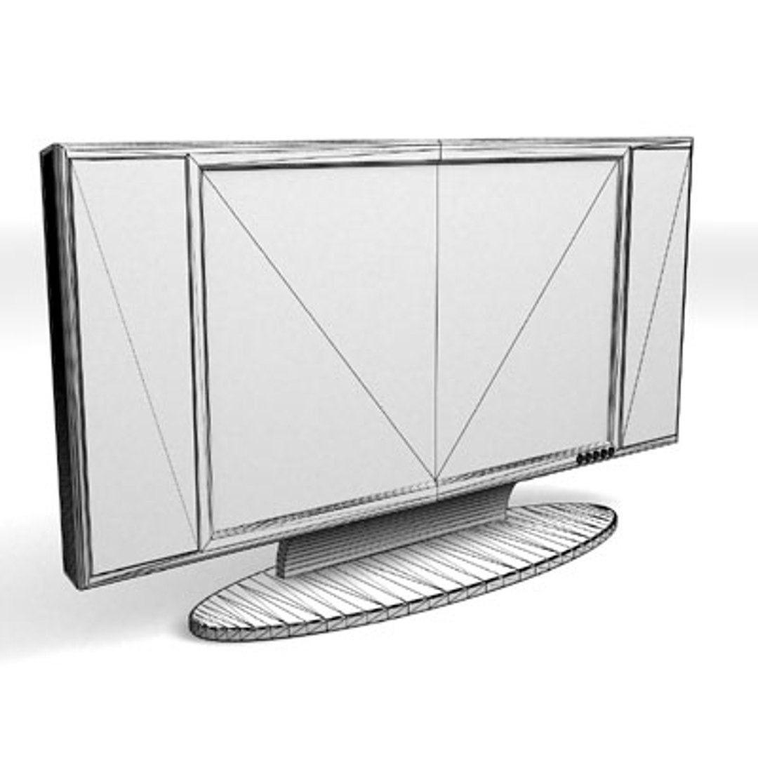 Lcd Tv 27 Inch 3d Model