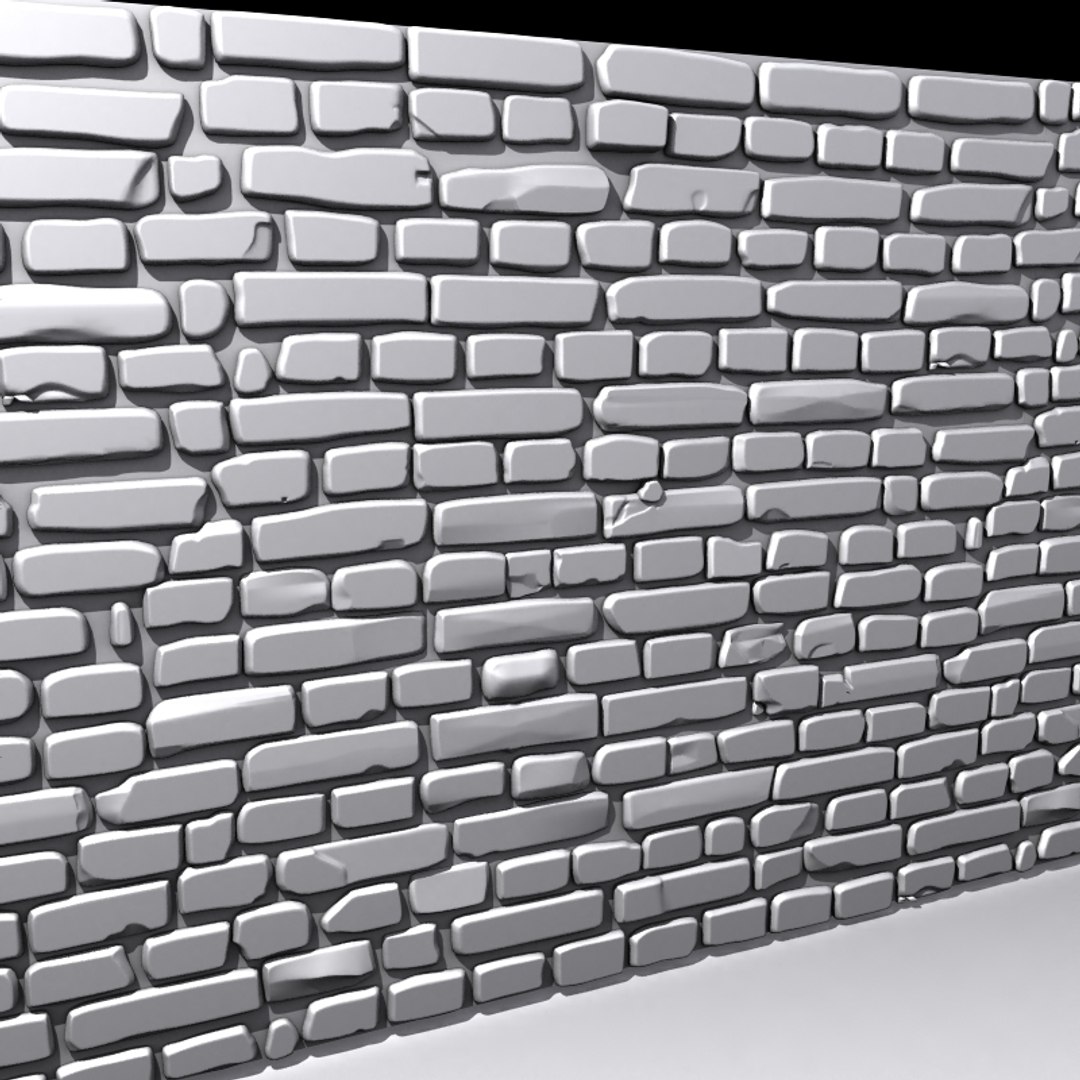 Brick Wall 01 3d Model